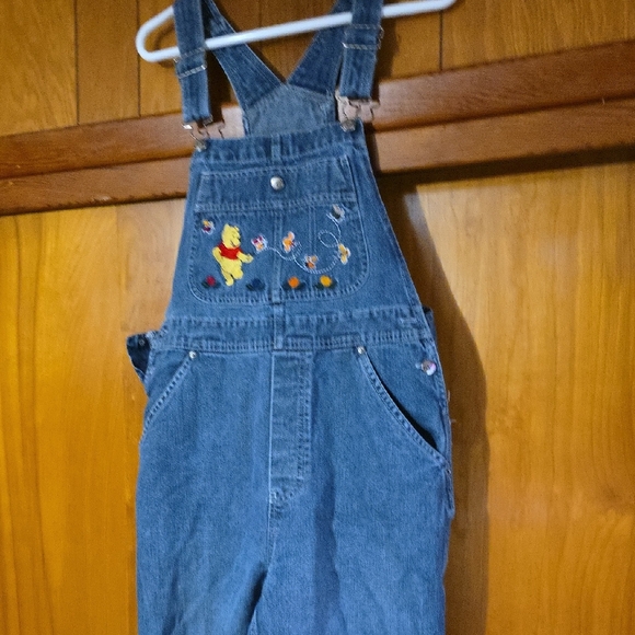 Disney | Jeans | Disney Blue Denim Kids Overalls With Winnie The Pooh ...